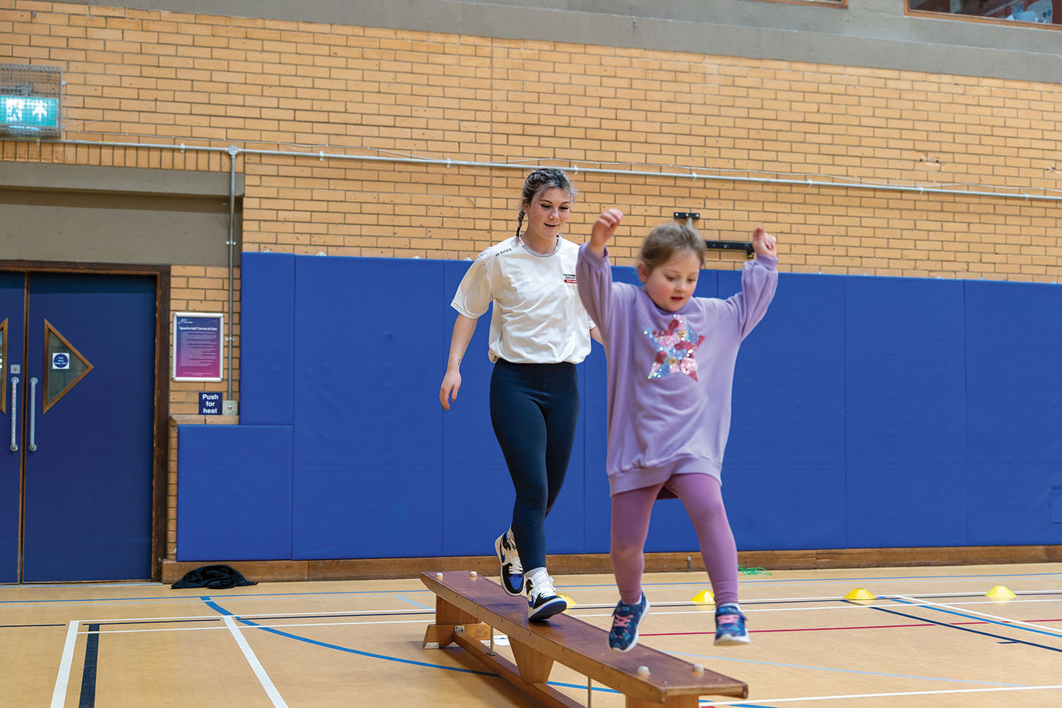 Sports Students Inspire Young Athletes in Schools